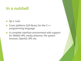 Qt Tutorial - Part 1 | PDF | Operating Systems | Computer Software and Applications