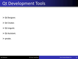 Qt user interface | PPT