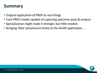 Prov and real things | PPT