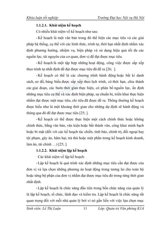 Khóa luận quản trị văn phòng. | PDF