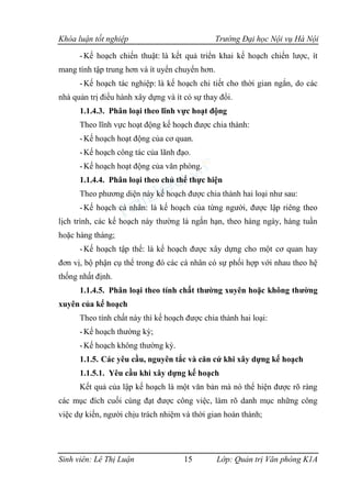 Khóa luận quản trị văn phòng. | PDF