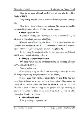 Khóa luận quản trị văn phòng. | PDF