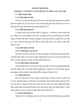 Khóa luận quản trị văn phòng. | PDF