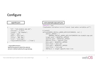 Qtws19 how-to-build-qml-app-for-webos | PDF | Web Development | Internet