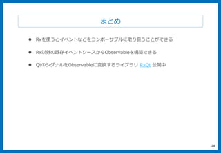 Qt × Reactive Extensions | PPT