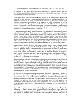 QUESTION ANSWERING SYSTEM USING ONTOLOGY IN MARATHI LANGUAGE | PDF