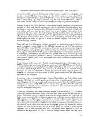 QUESTION ANSWERING SYSTEM USING ONTOLOGY IN MARATHI LANGUAGE | PDF