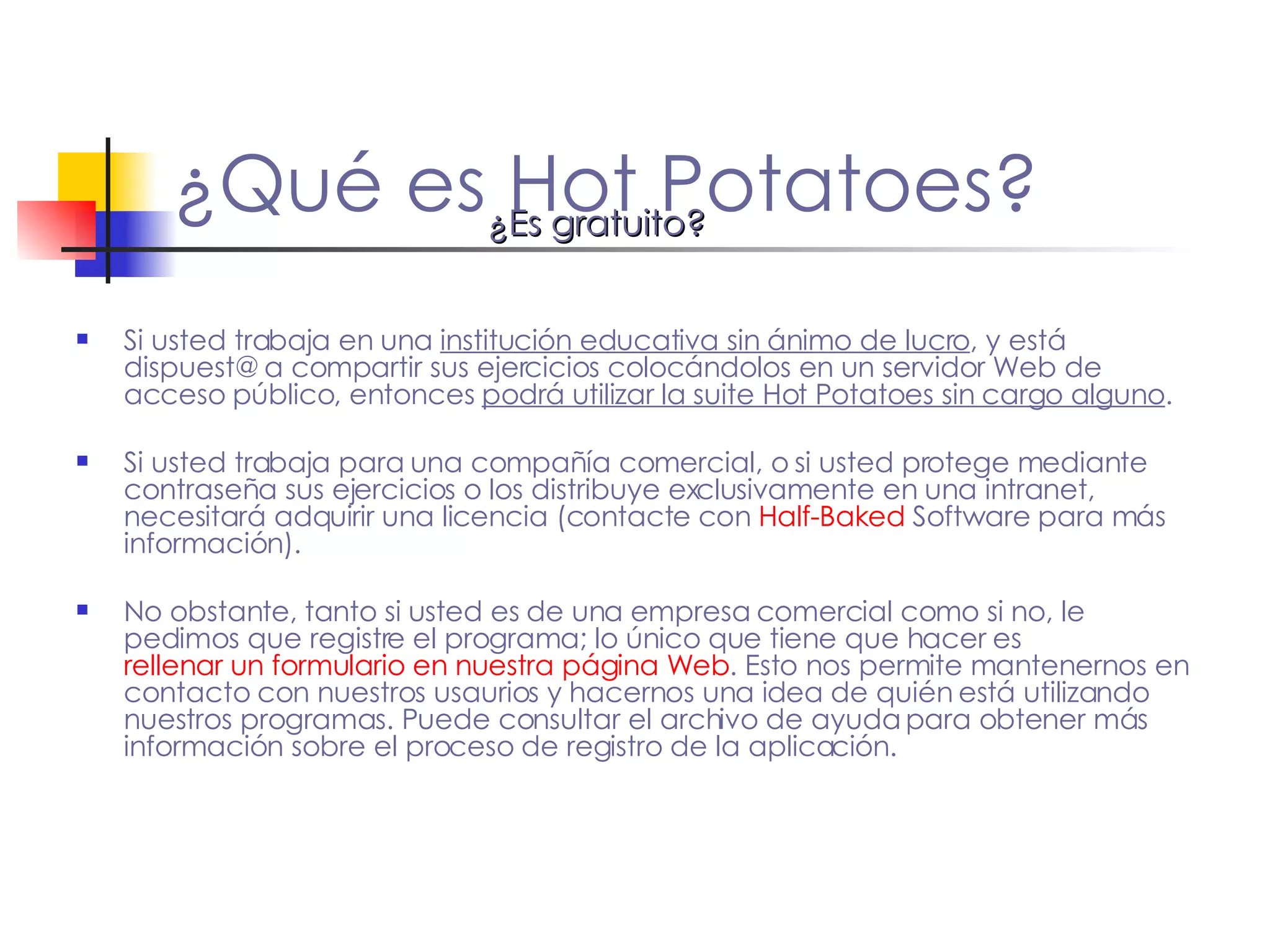 Qué Es Hot Potatoes | PPT