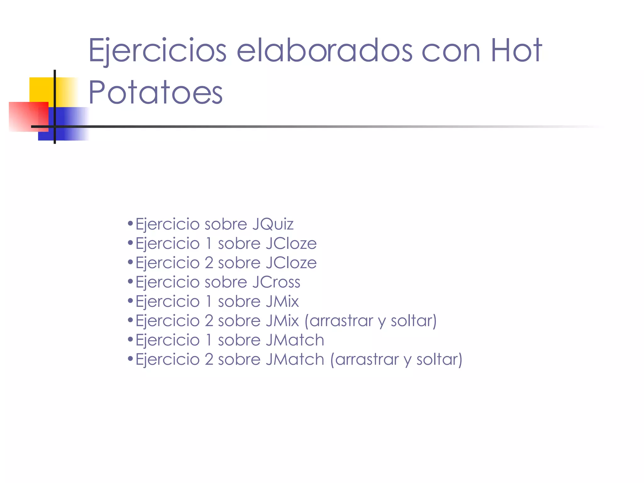 Qué Es Hot Potatoes | PPT