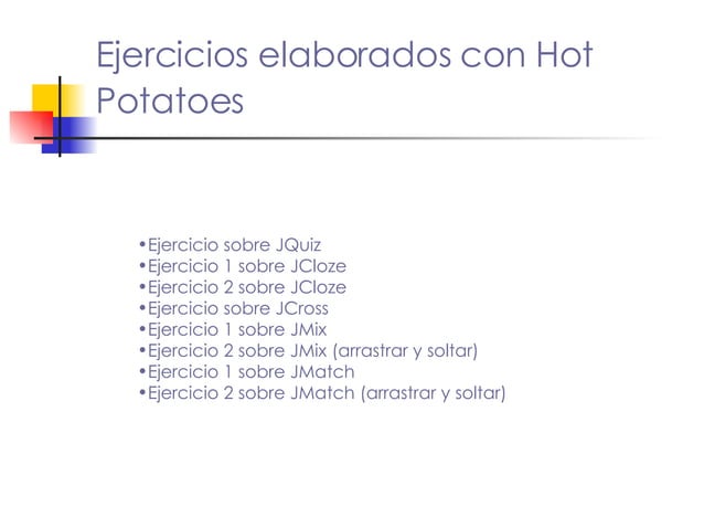 Qué Es Hot Potatoes | PPT