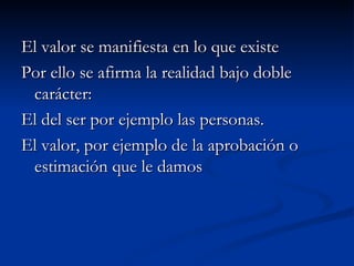 Qué Es Un Valor | PPT