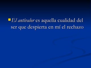 Qué Es Un Valor | PPT