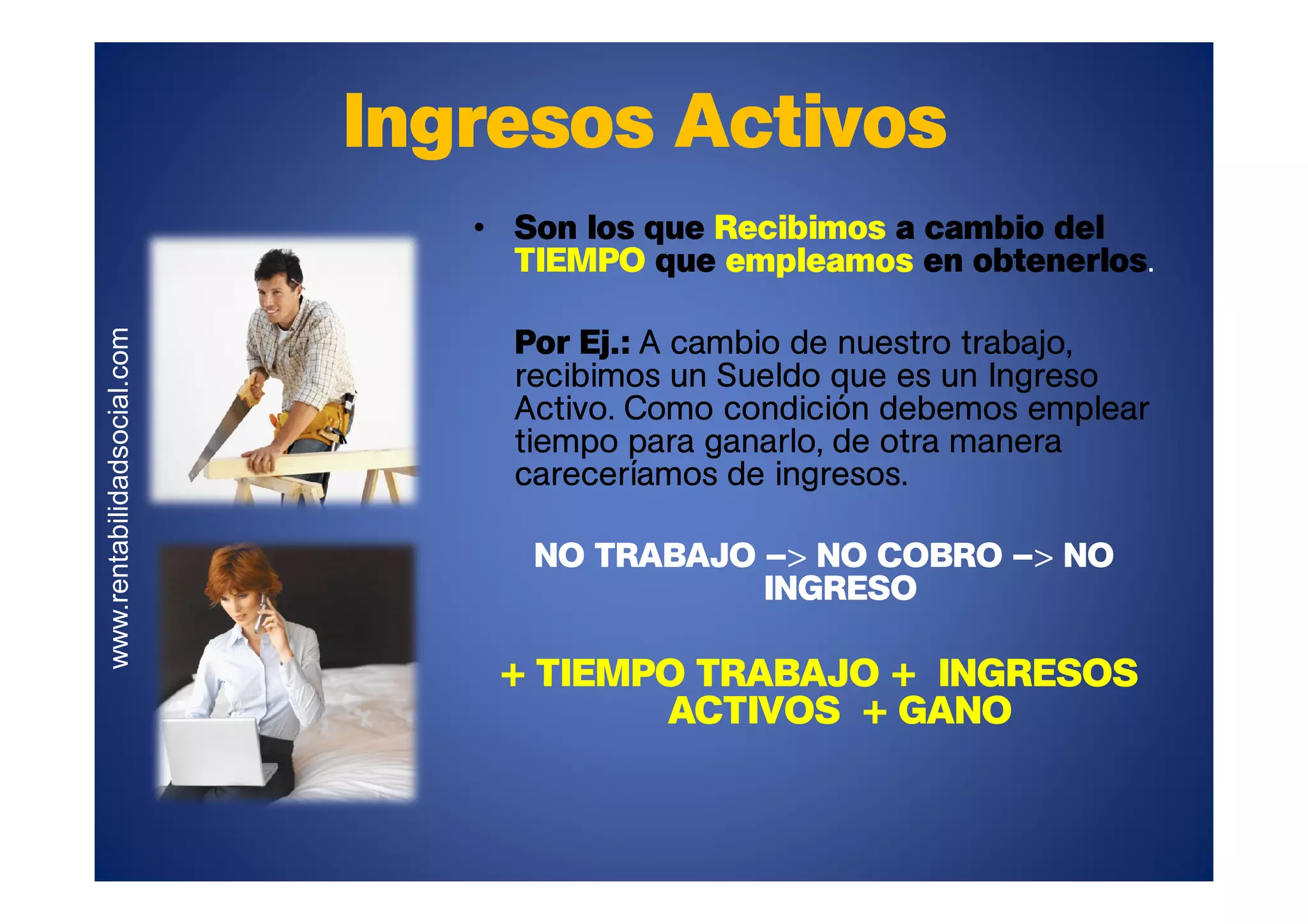 Qué Son Los Ingresos Activos Y Pasivos | PPT