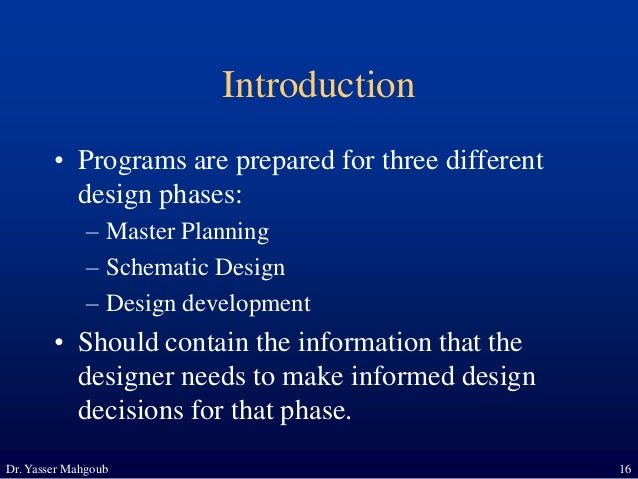 Architectural Programming Lecture | PDF