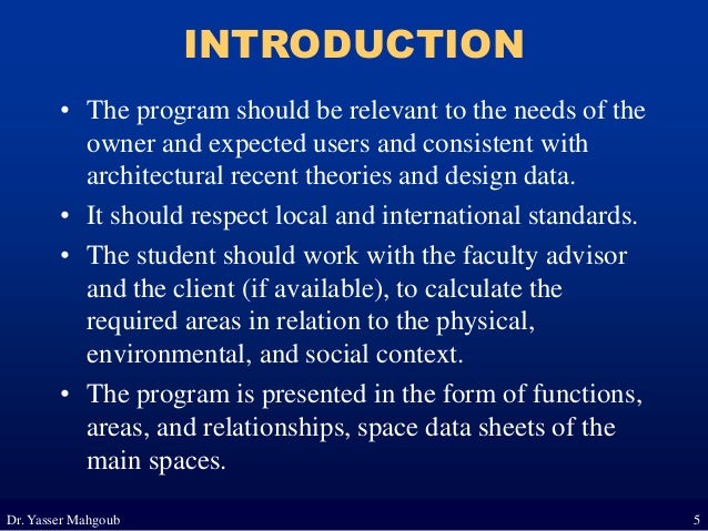 Architectural Programming Lecture | PPT Architectural Programming Lecture | PPT