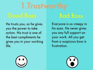 Good boss and bad boss | PPT