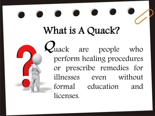 Medical Quackery and Traditional Medicine. | PPTX