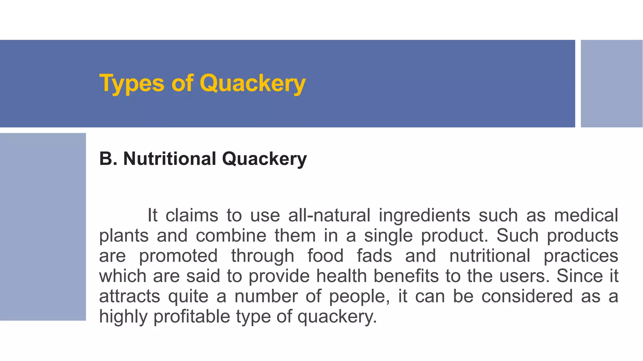 Quackery | PPTX