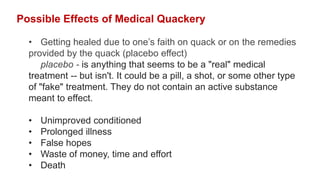 Quackery | PPTX