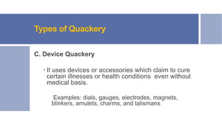 Quackery | PPTX