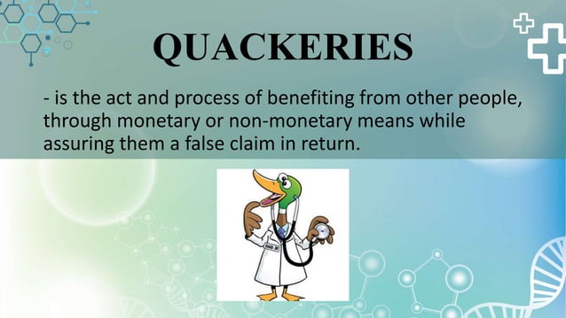 QUACKERY mapeh 10 health lesson ......pptx