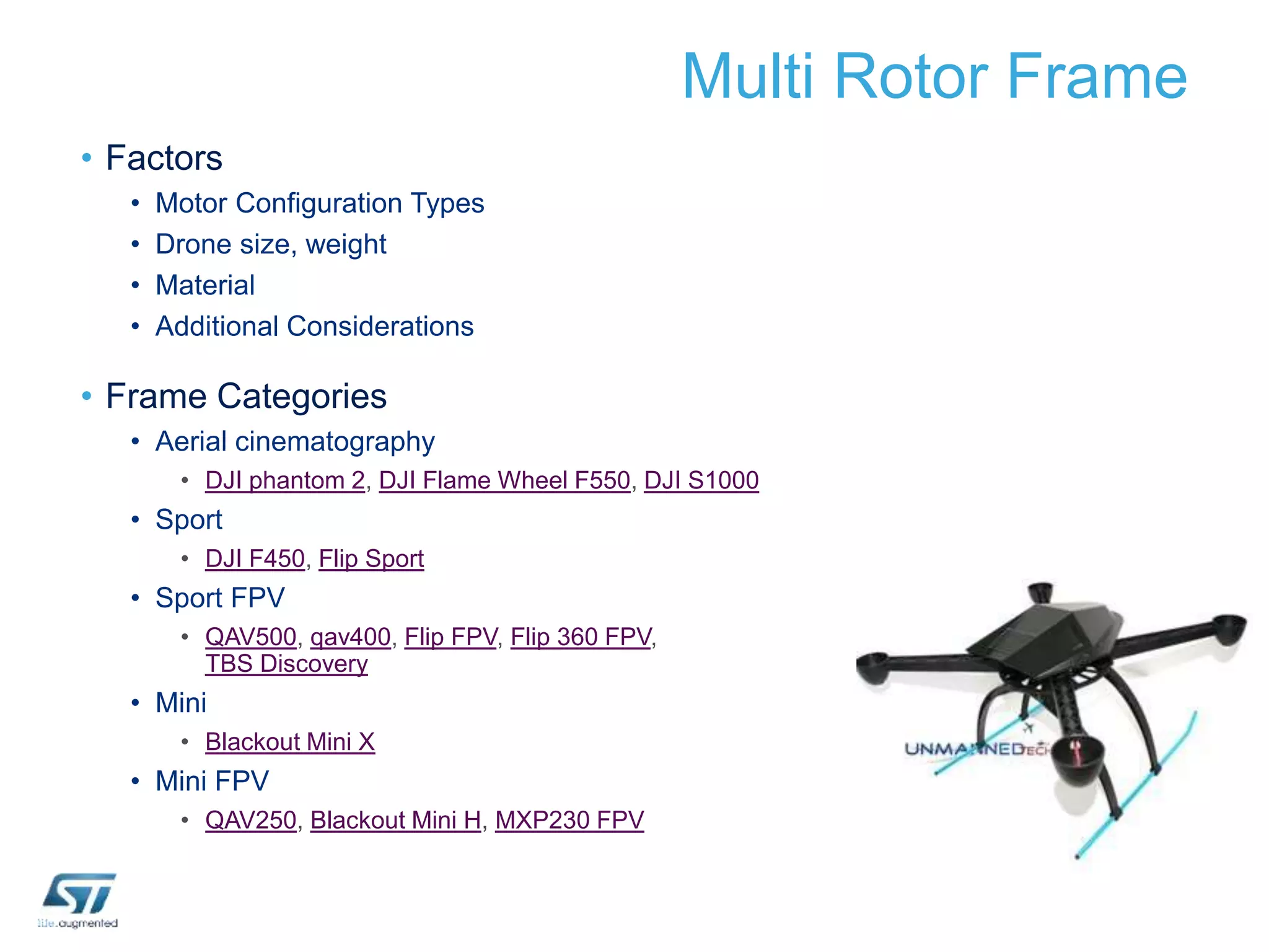 Introduction to Quad-copters, Drones | PPTX