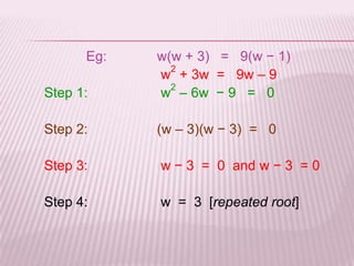 Quad eqn | PPT