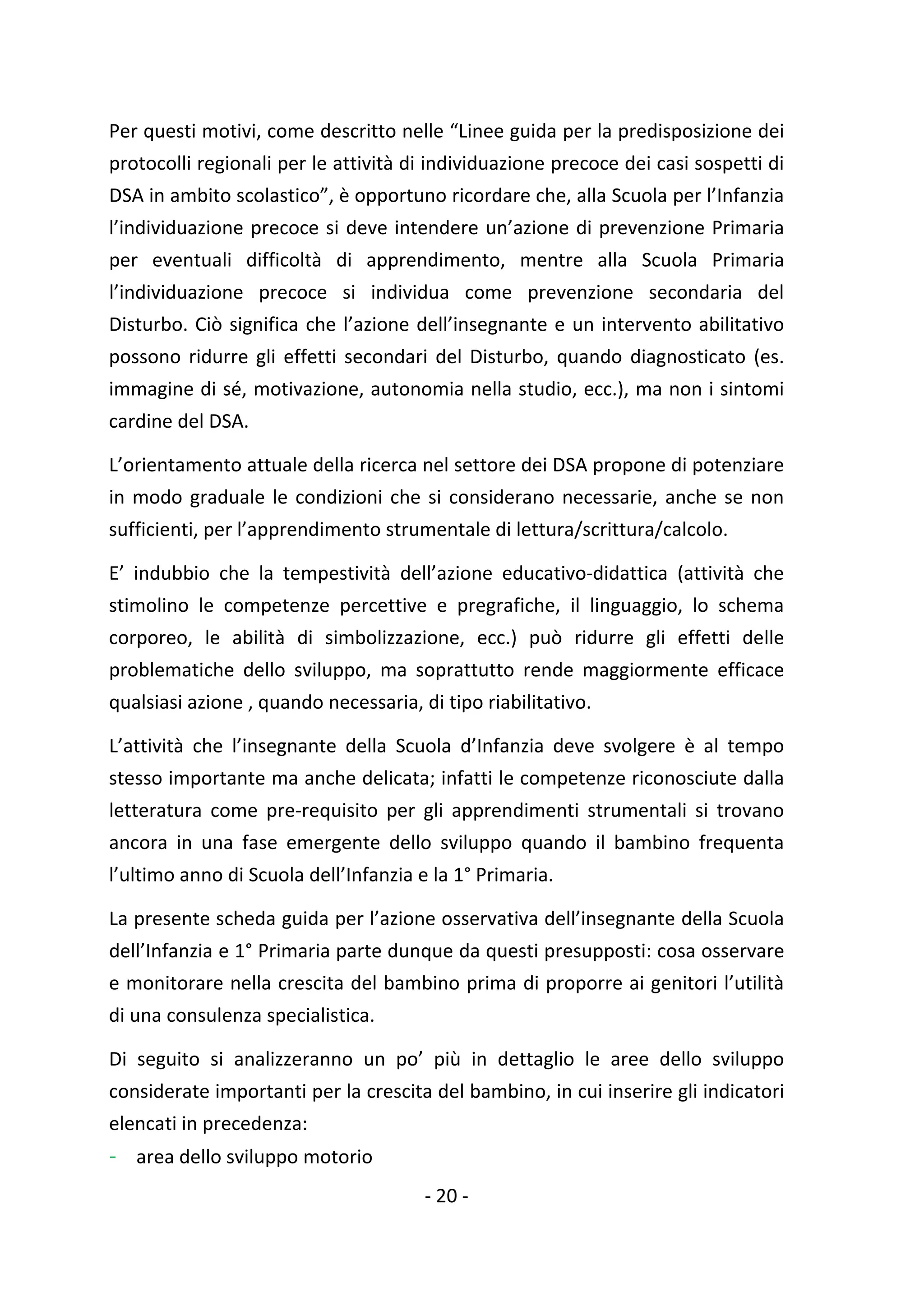 Quaderno operativo DSA | PDF