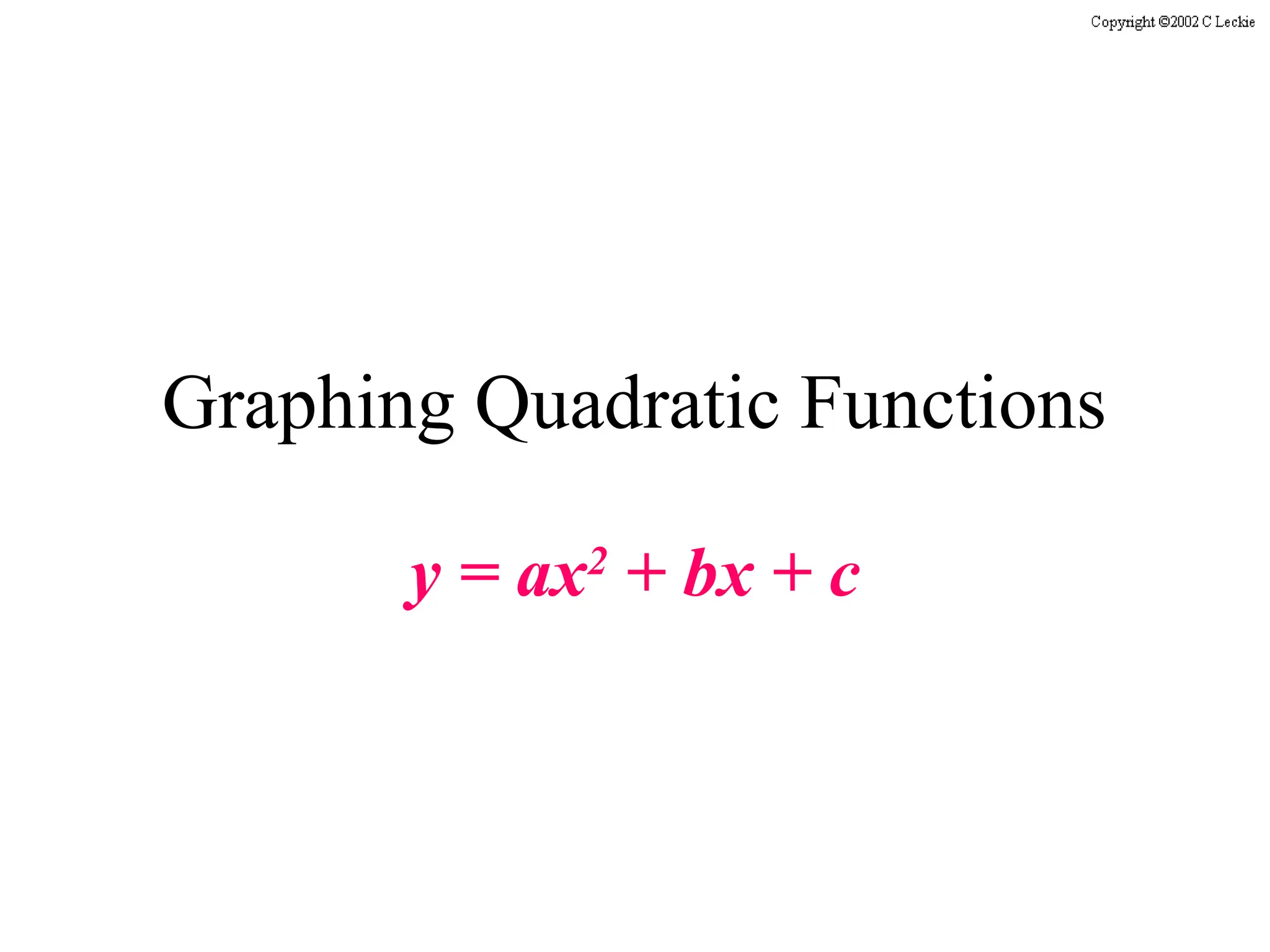quad graph equations.ppause to solving kshah | PPT