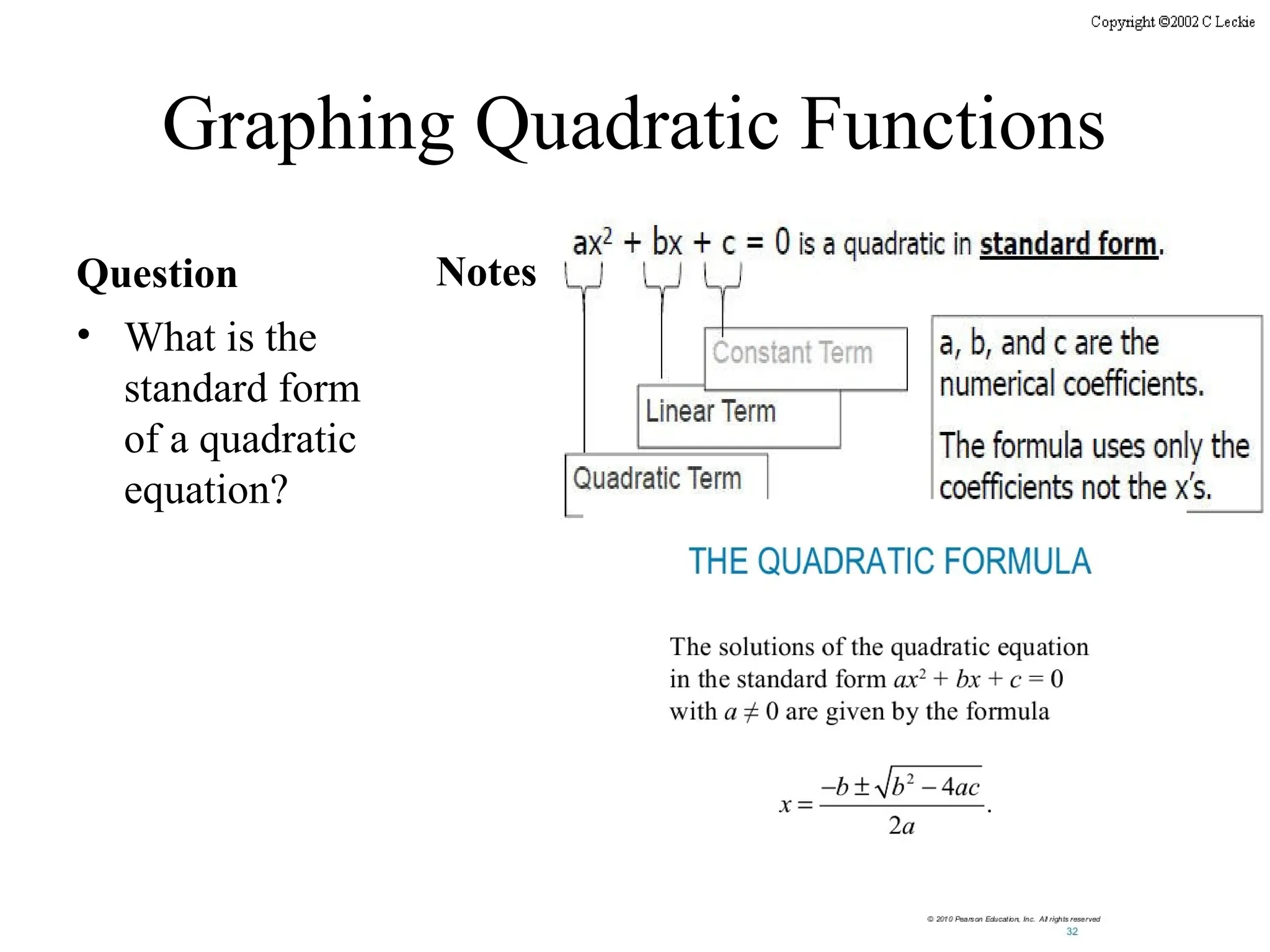 quad graph equations.ppause to solving kshah | PPT