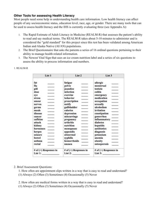 Pharmacy and health literacy handout | PDF