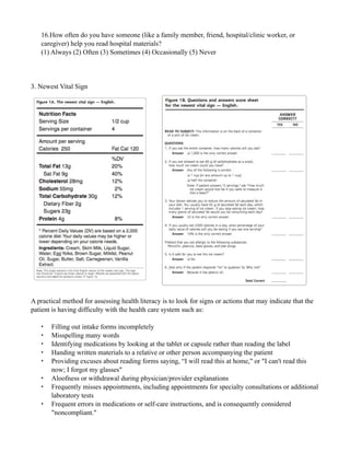Pharmacy and health literacy handout | PDF