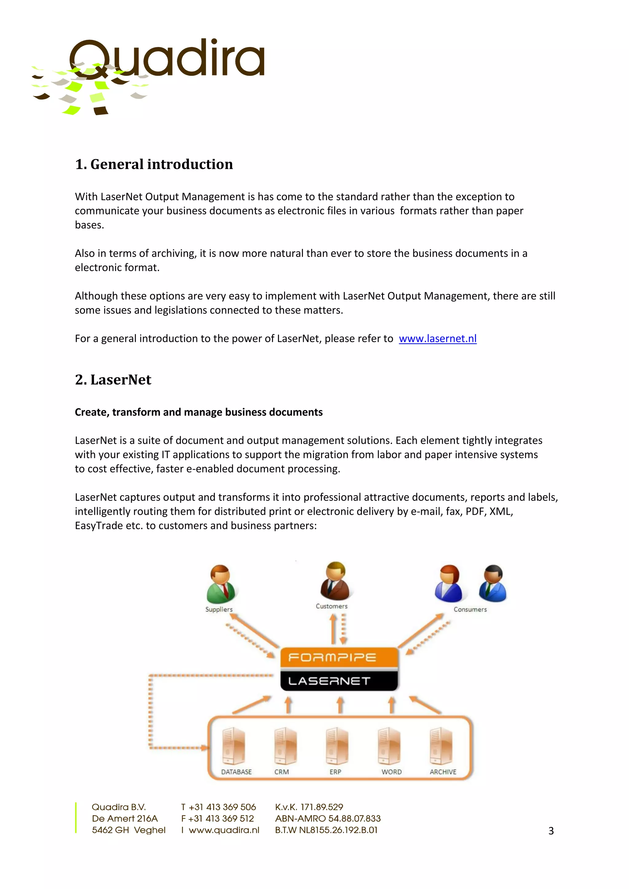 Quadira, e invoicing, digital signatures and document archiving | PDF