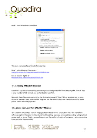 Quadira, e invoicing, digital signatures and document archiving | PDF ...