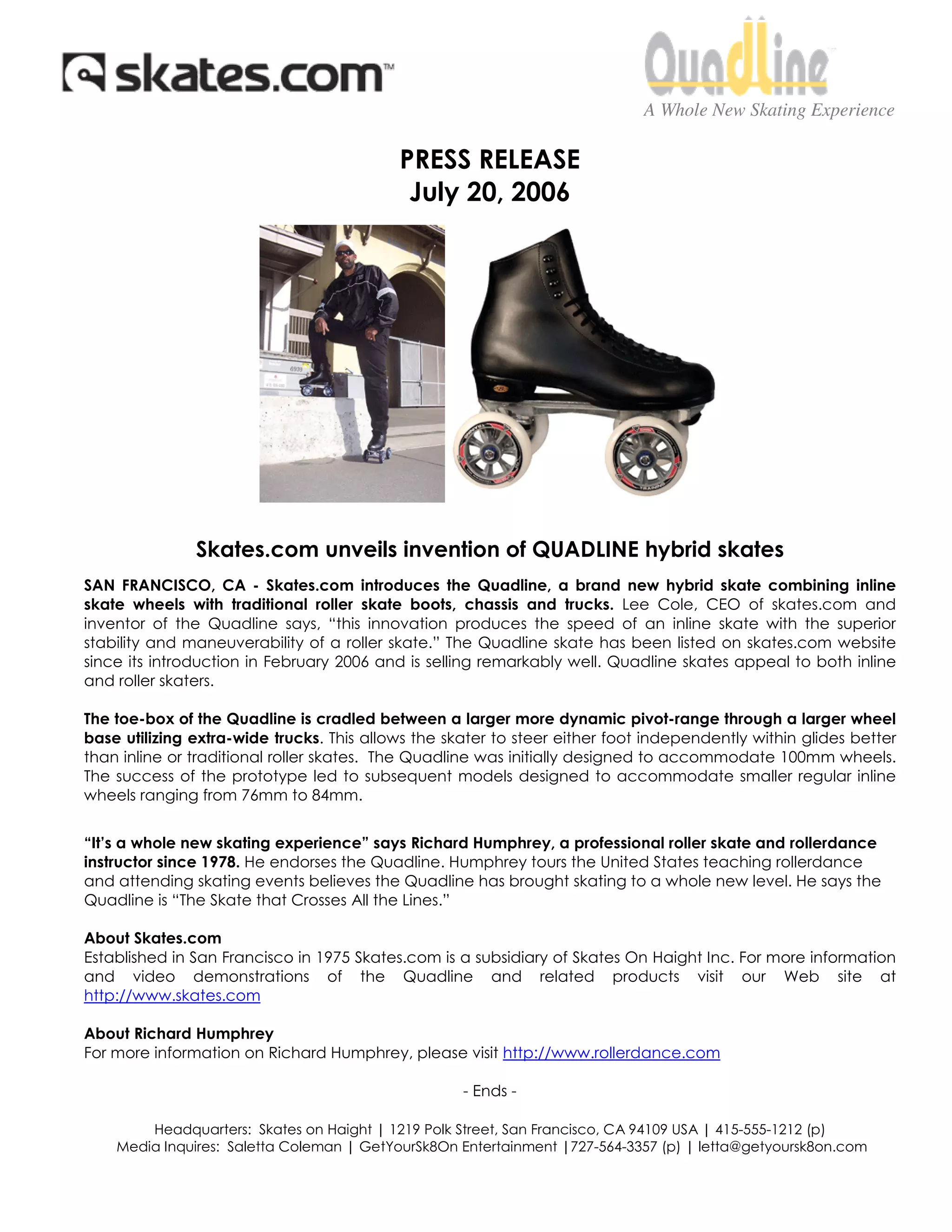 Quadline Press Release | PDF