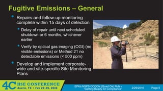 EPA’s NSPS OOOOa(Quad Oa) Rule | PDF