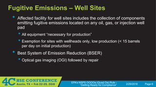 EPA’s NSPS OOOOa(Quad Oa) Rule | PDF
