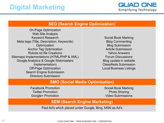 Quad One - CORPORATE PROFILE | PPTX