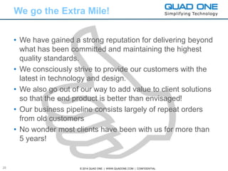 Quad One - CORPORATE PROFILE | PPTX