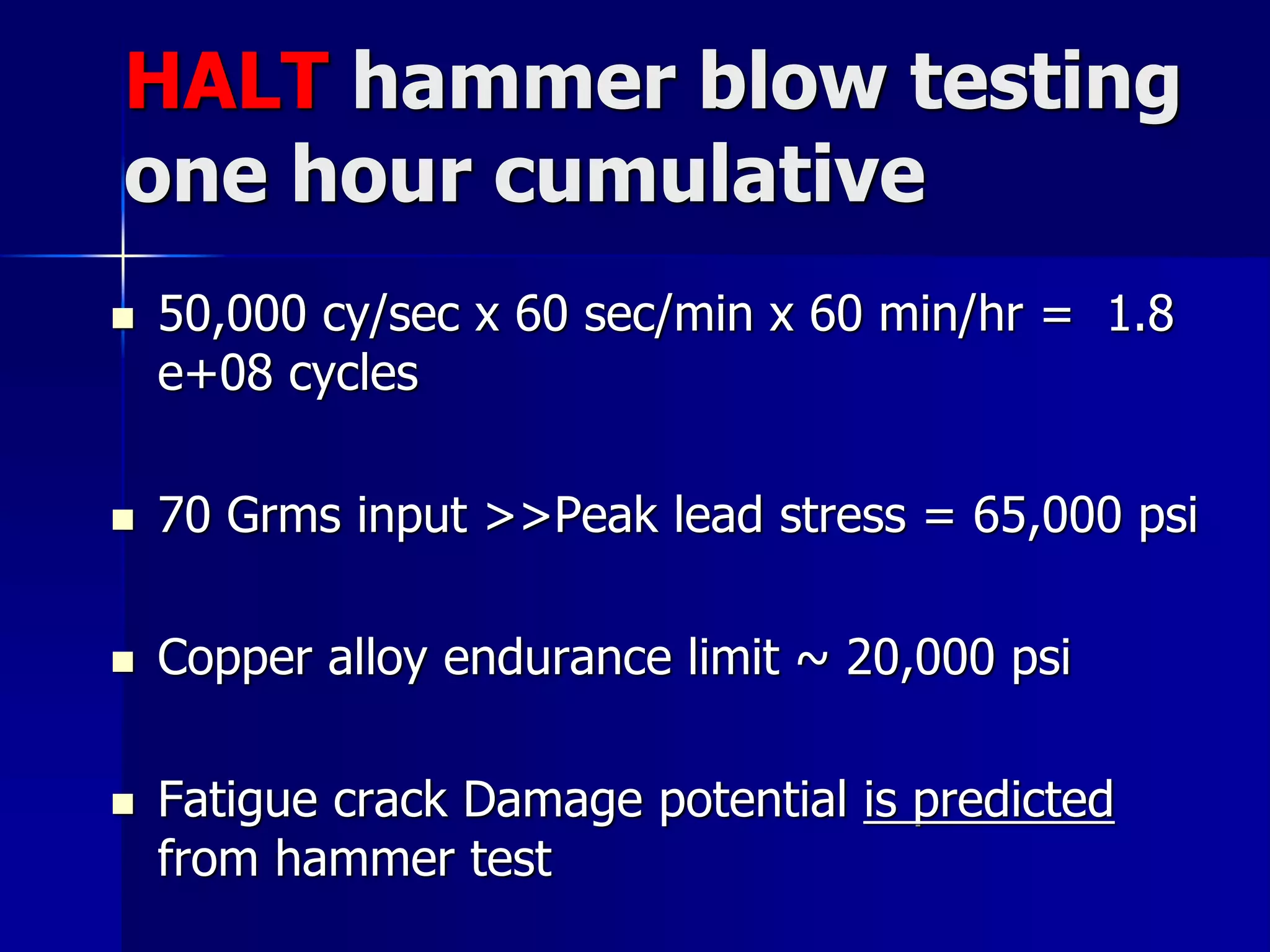TQFP HALT testing stress analysis | PDF