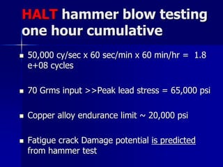 TQFP HALT testing stress analysis | PPT