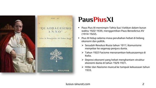 Ensiklik Quadragesimo Anno (Seri-ASG) | PDF
