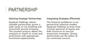 Quadrant holdings issa asad | PPTX