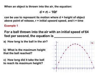 Quadratic Functions | PPT