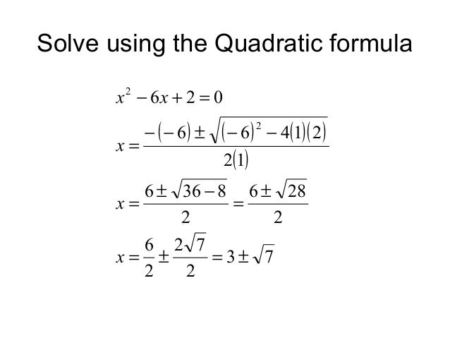Quadratic eq and discriminant