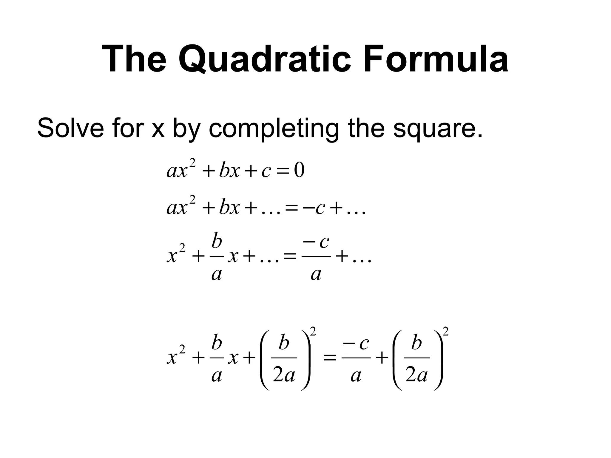 Quadratic Equation and discriminant | PPT