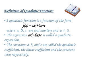 Quadratic equation | PPT