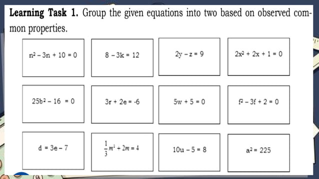 Mathematics 9 Illustration of Quadratic Equation | PPTX