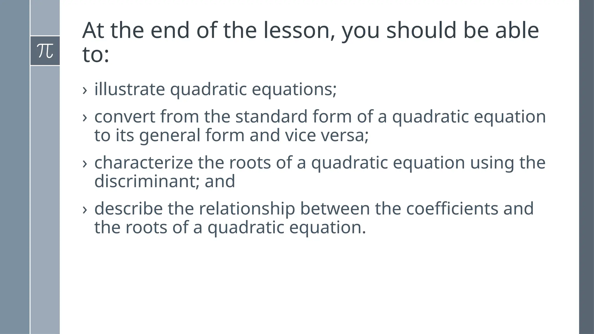 Grade 9 Mathematics: Quadratic equation.pptx | Physics | Science