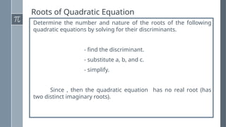 Grade 9 Mathematics: Quadratic equation.pptx